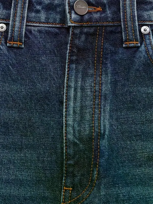 Khaite Wide-leg Whiskered Jeans