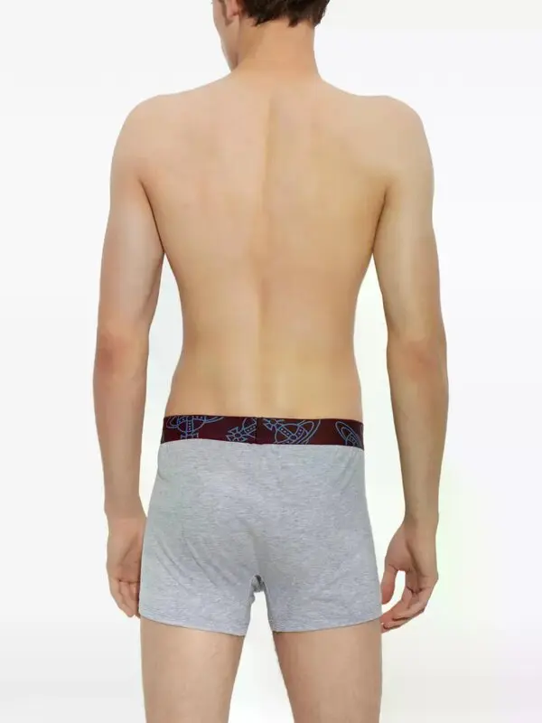 VIVIENNE WESTWOOD Orb Logo-waistband Boxer Briefs - Grey