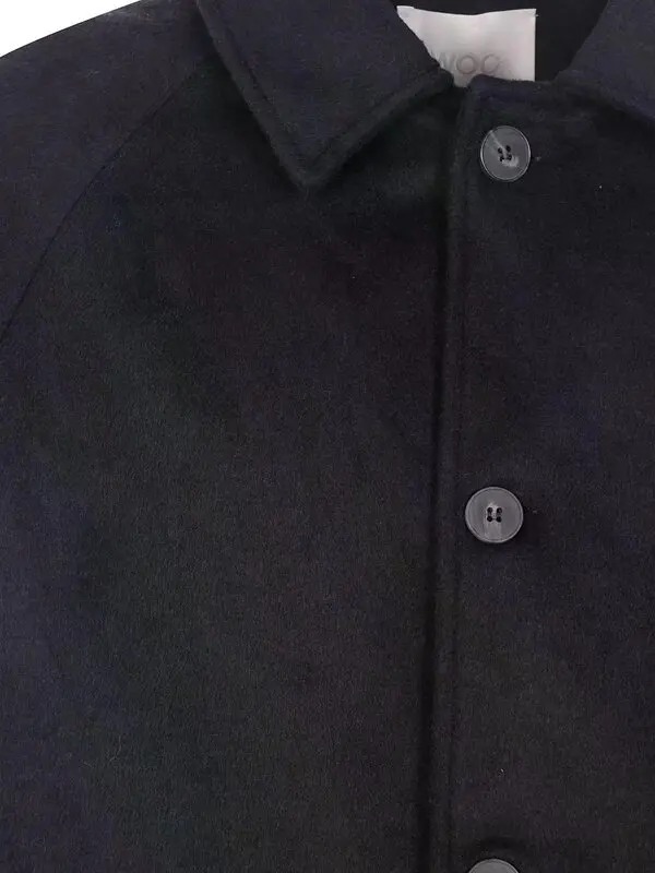 WOC Xian Single-breasted Raglan-sleeve Coat