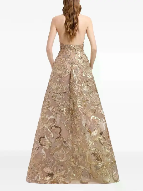 Elie Saab Sequin-embroidered Maxi Dress