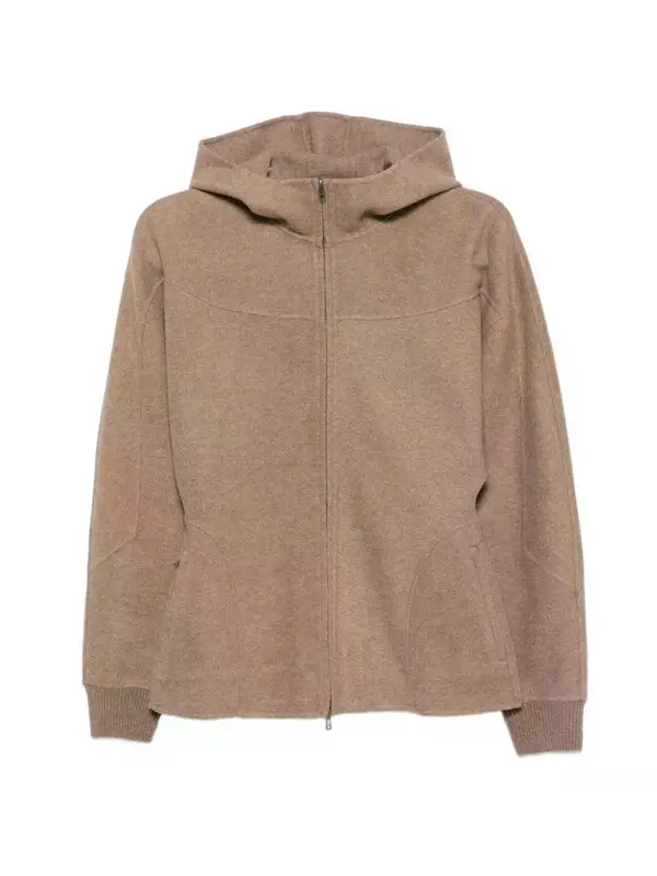 Max Mara Zip-up Hooded Jacket