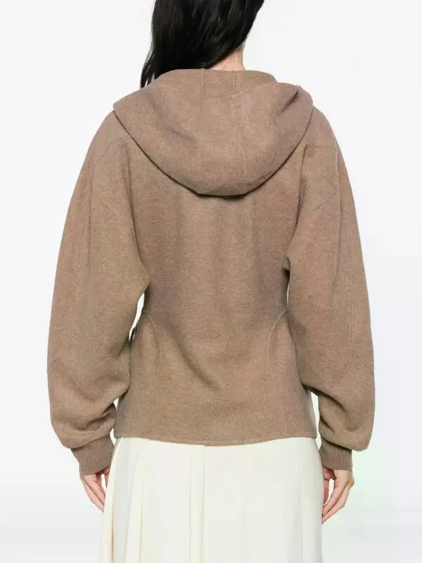 Max Mara Zip-up Hooded Jacket