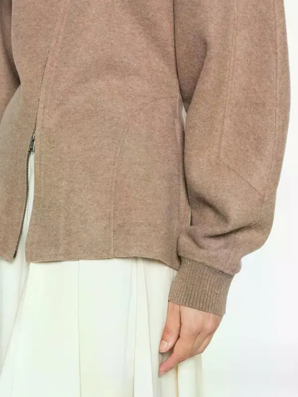 Max Mara Zip-up Hooded Jacket