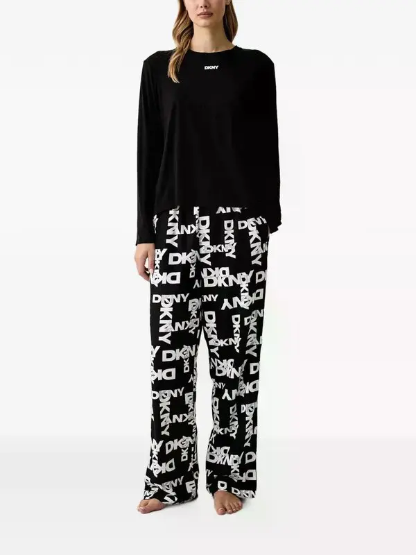 Dkny Logo-print Pajama Set