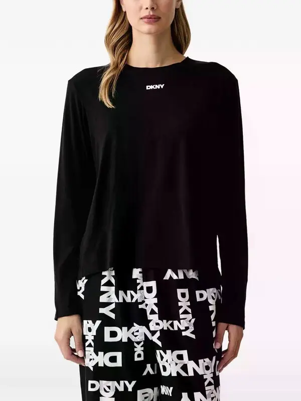 Dkny Logo-print Pajama Set