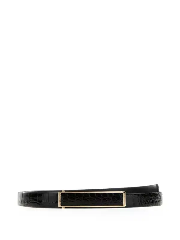 TOM FORD Croc-effect Leather Belt