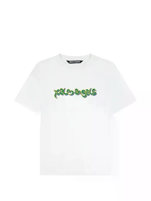 Palm Angels Thai Logo-print T-shirt - Neutrals