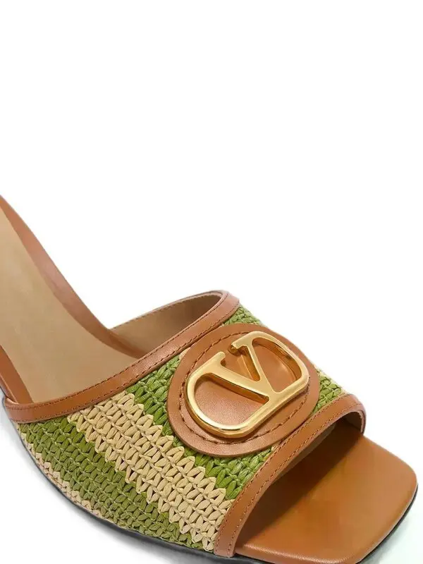 Valentino Garavani Vlogo Raffia Sandals