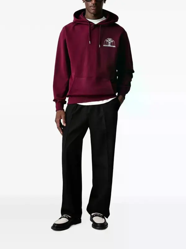 Drole De Monsieur Fountain-print Hoodie