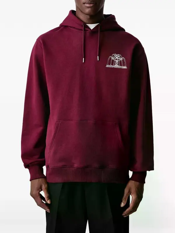 Drole De Monsieur Fountain-print Hoodie