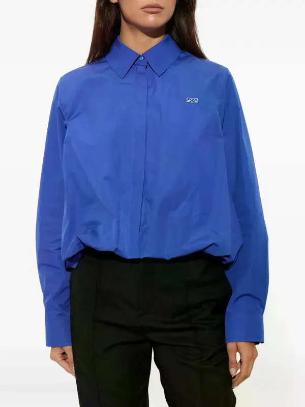Loewe Anagram-embroidered Cropped Shirt