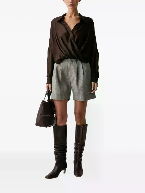 ELEH Pleated-detail Tailored Shorts