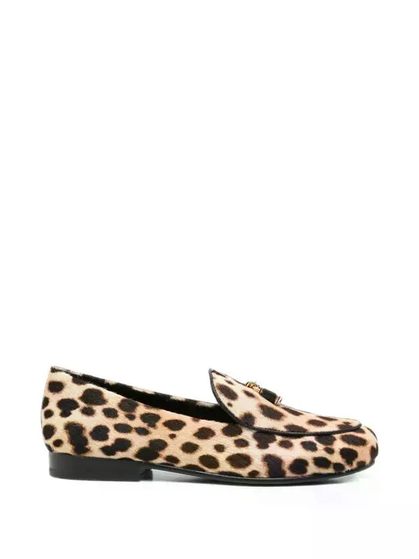 Tory Burch Lock Leopard-print Loafers