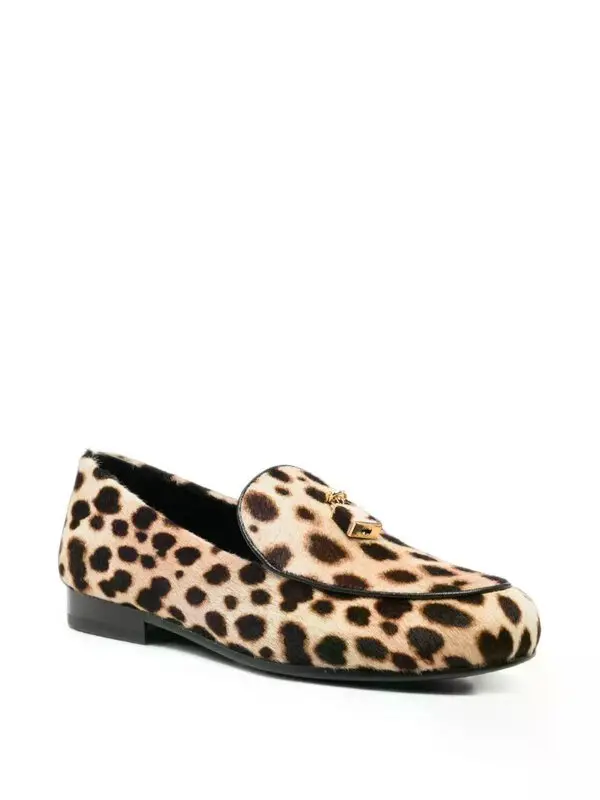 Tory Burch Lock Leopard-print Loafers