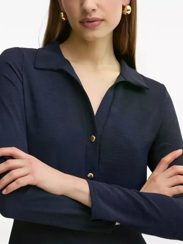 MORGAN Rdinar Button-up Long-sleeve Dress