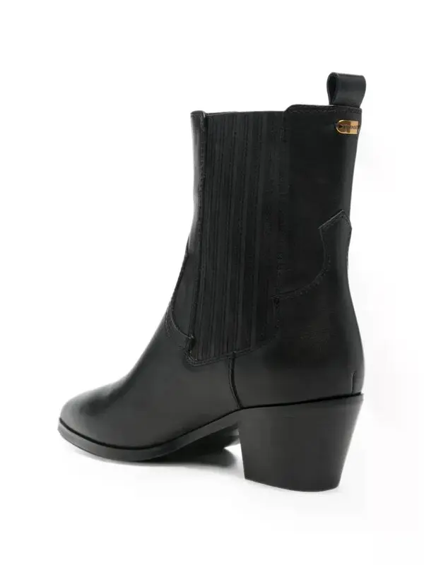 TWINSET Pointed-toe Panelled Boots