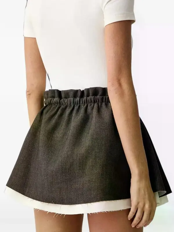 ELEH Layered Paperbag-waist Skirt