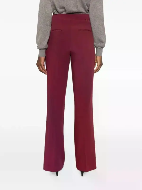 TWINSET Pressed-crease Wide-leg Trousers