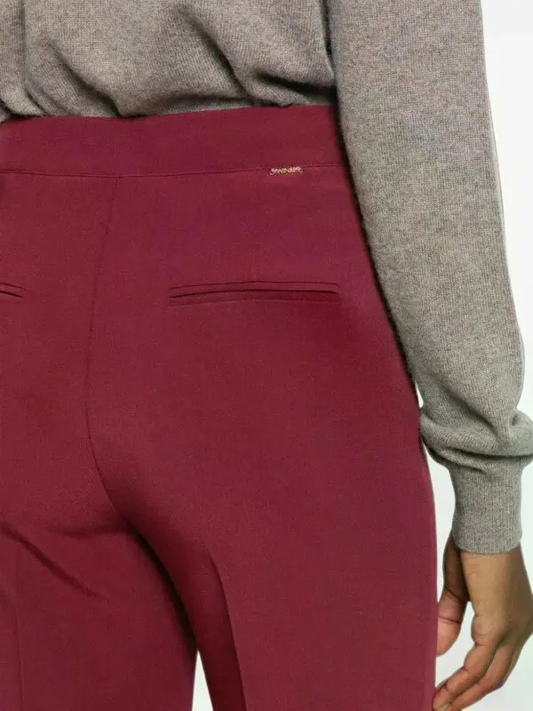 TWINSET Pressed-crease Wide-leg Trousers