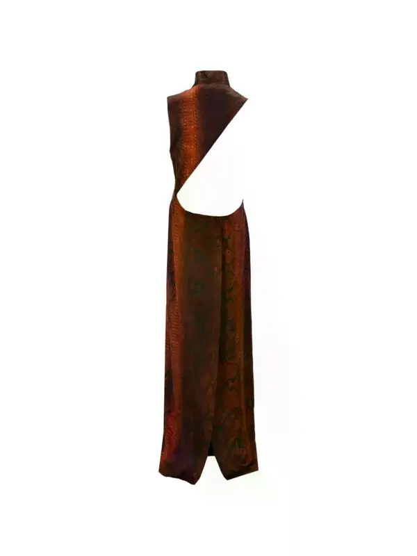 JEAN PAUL GAULTIER Python-print Cut-out Dress