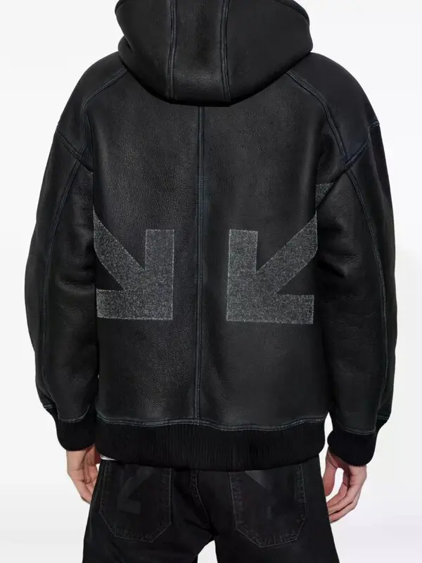 Off-White Shearling-lined Hooded Jacket