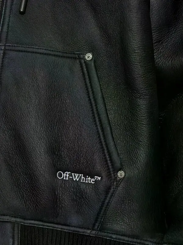 Off-White Shearling-lined Hooded Jacket
