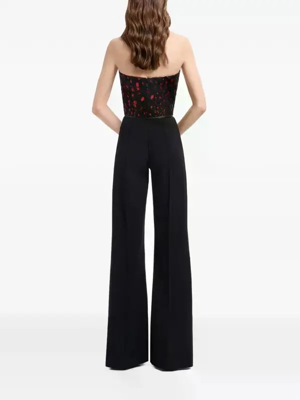 Elie Saab Sequin-embellished Strapless Jumpsuit