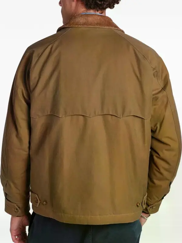 BARACUTA Corduroy-collar Button-up Jacket