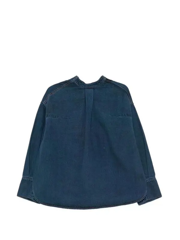 Christian Wijnants V-neck Patch-pocket Denim Jacket