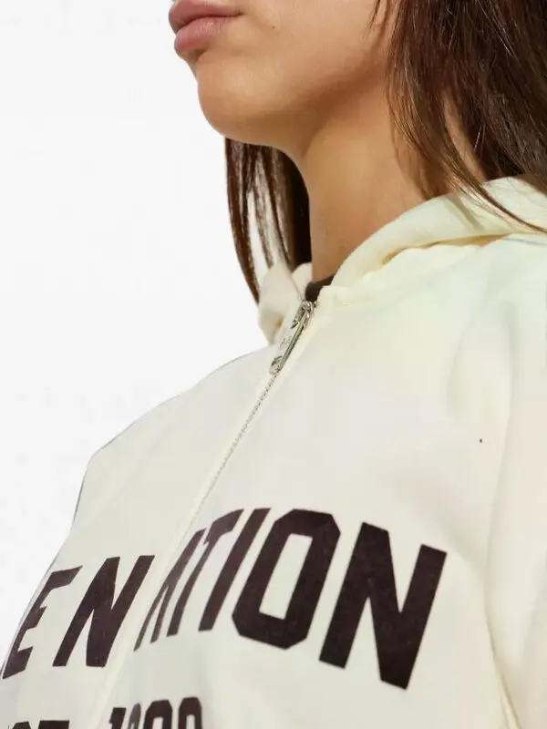 P.E Nation Phantom Logo-print Hoodie - Neutrals