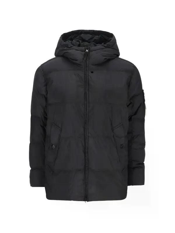 Stone Island 4100037 Crinkle Reps Ny Wind-resistant Down Jacket With Anti-drop