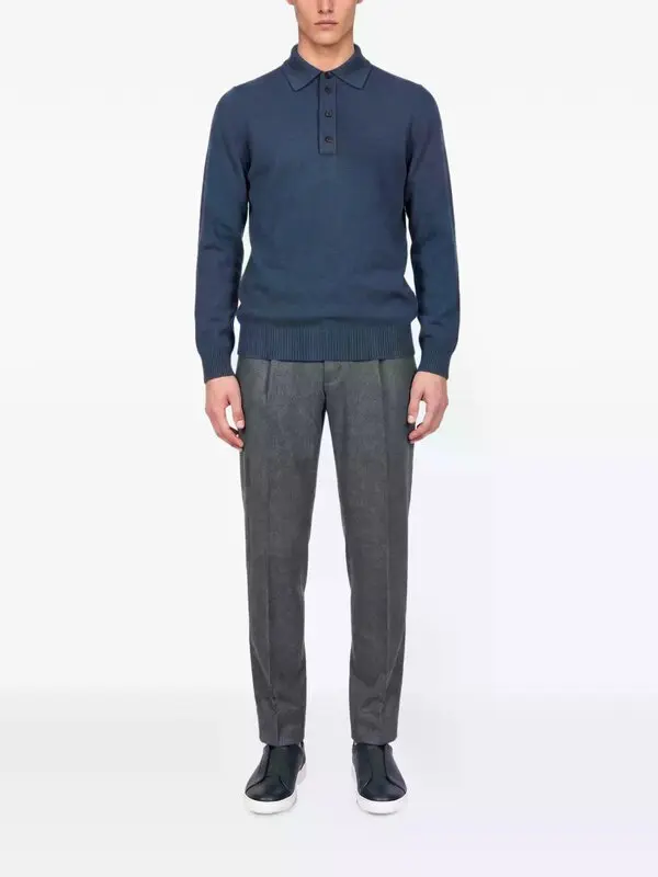 Zegna Long-sleeve Polo Shirt