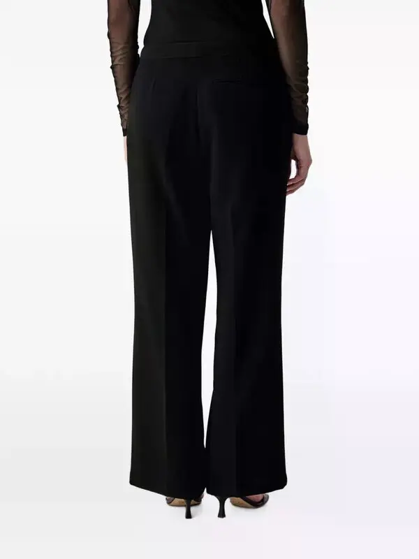 Dkny Logo-button Wide-leg Trousers