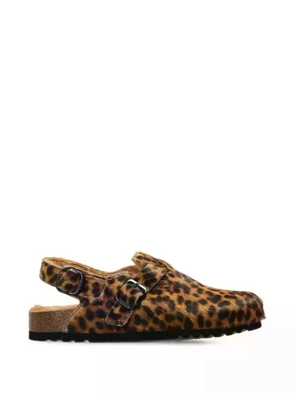 DR. SCHOLL'S SHOES Fae Leopard-print Mules - Brown