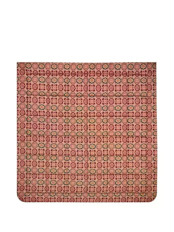 Etro Mosaic-motif Quilted Quilt - Red