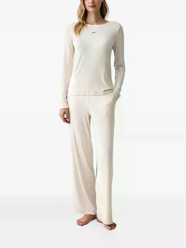 Dkny Ribbed-knit Pajamas
