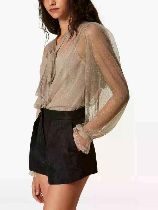 TWINSET Tulle Shirt With Lurex