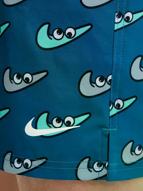 Nike Swoosh-print Swim Shorts