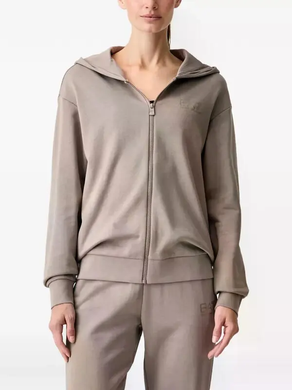 EA7 Logo-print Tracksuit Set - Neutrals