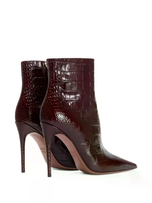 Paris Texas Vera Crocodile-effect Ankle Boots