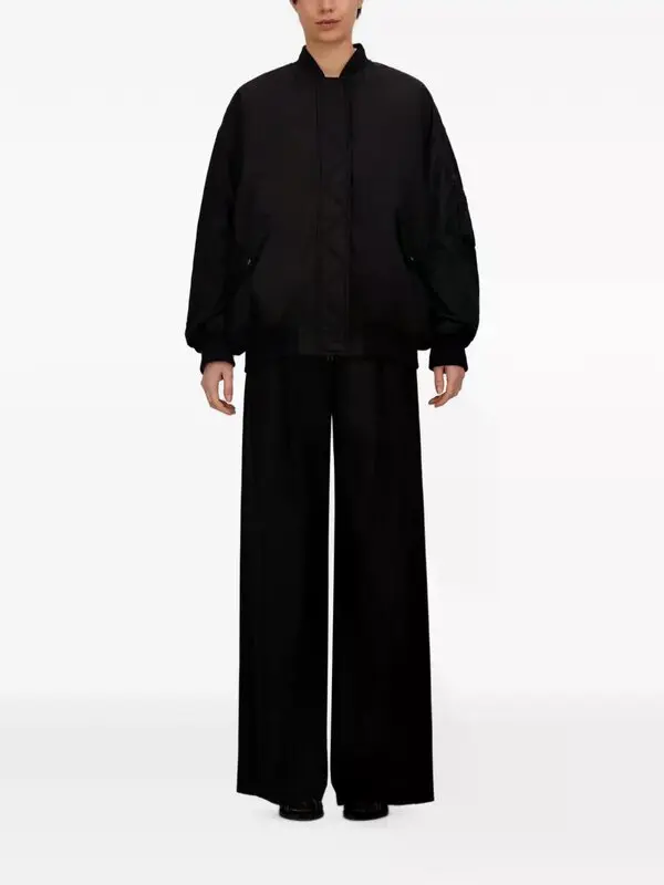 Herno Quilted-trim Gabardine Bomber Jacket