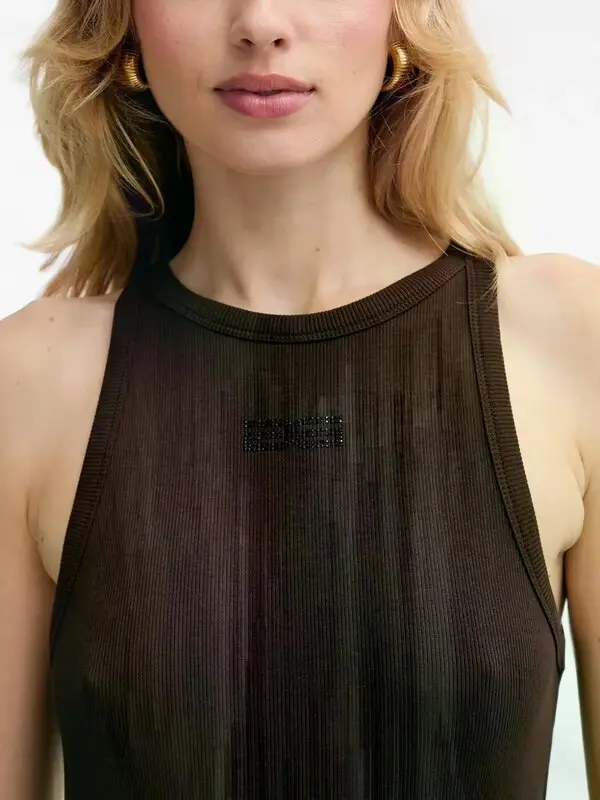 GESTUZ Rhinestones-embellished Tank Top