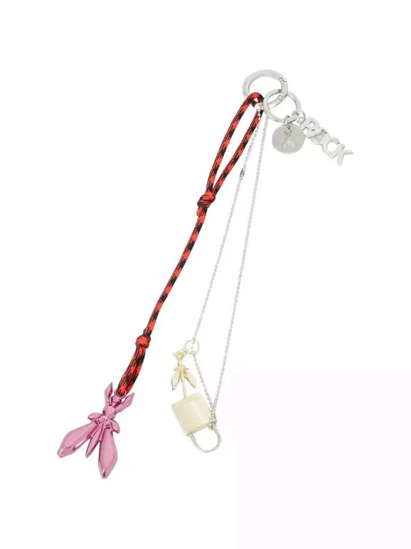Patrizia Pepe Fly Padlock Keyring - Silver