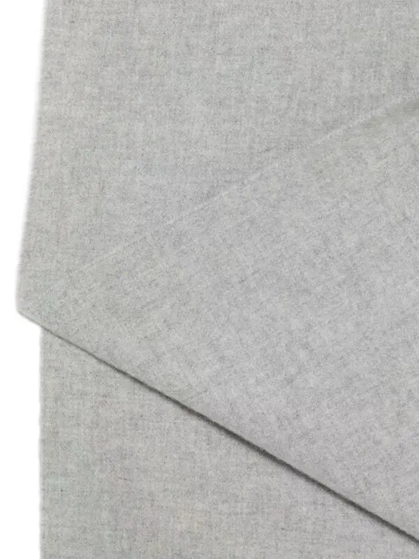 Marc O'polo Fringed Wool Scarf - Grey