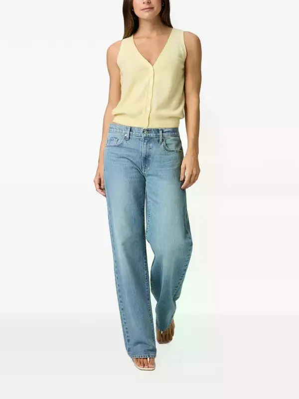 Paige Dana Faded Straight-leg Jeans