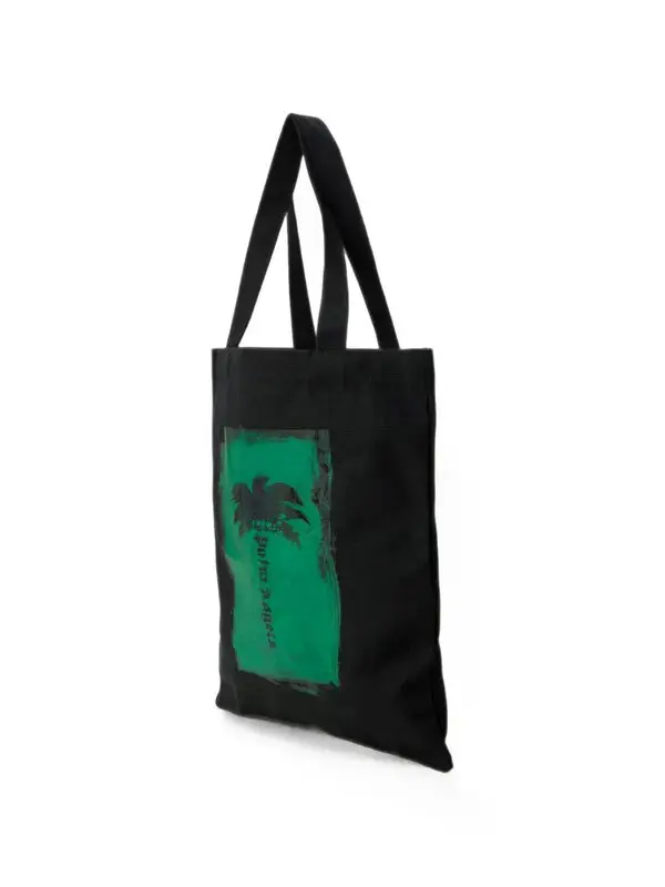 Palm Angels Palm Brushed Tote Bag - Black