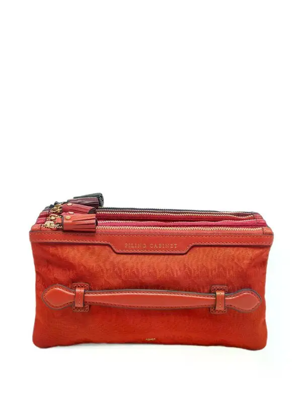 ANYA HINDMARCH Filing Cabinet Jacquard Clutch Bag