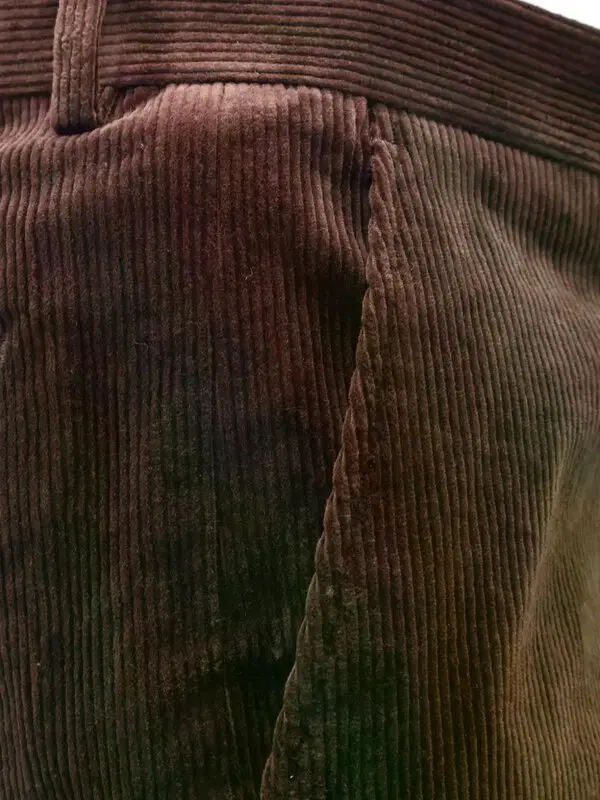 TONYWACK Corduroy-texture Flared Trousers
