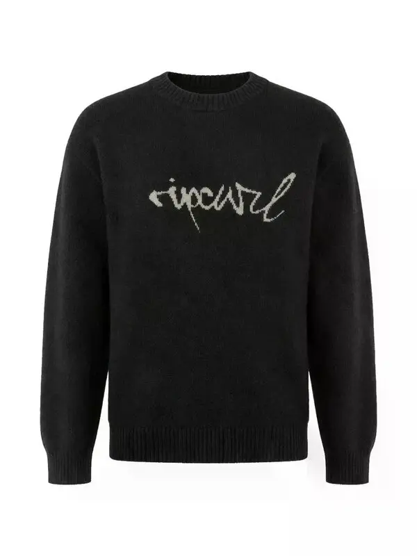 Rip Curl Script Logo-intarsia Knitted Sweater