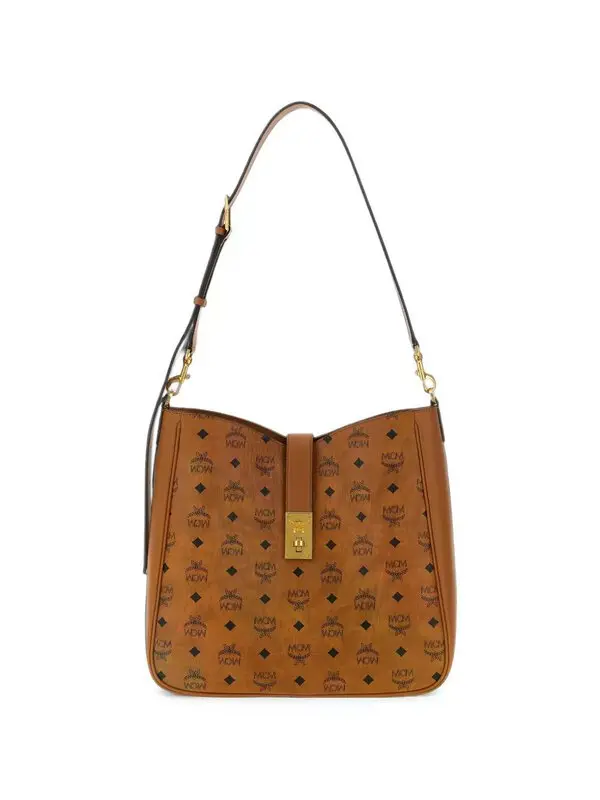 Mcm Tracy Visetos Shoulder Bag